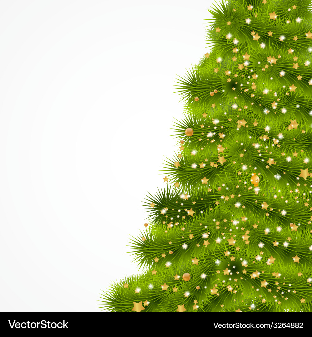 Christmas Tree Background Royalty Free Vector Image