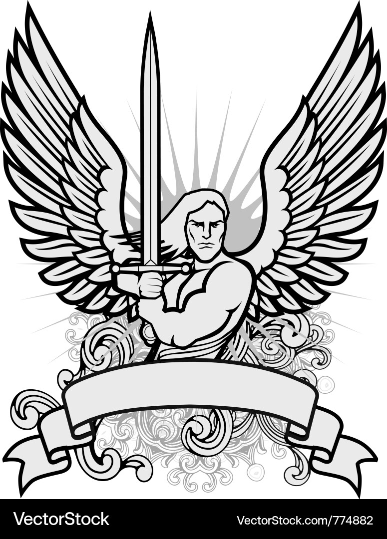 Heraldry man Royalty Free Vector Image - VectorStock