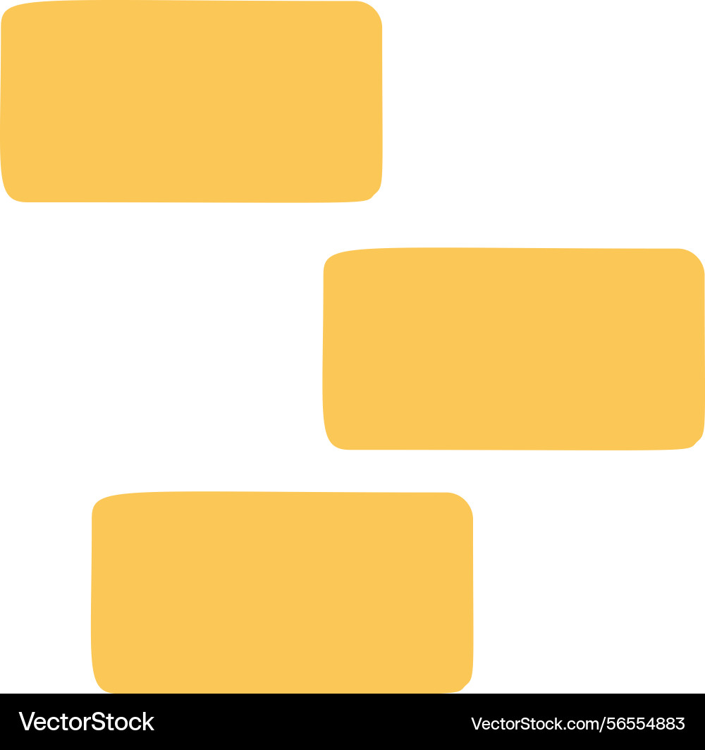 Brick stone block construction doodle Royalty Free Vector