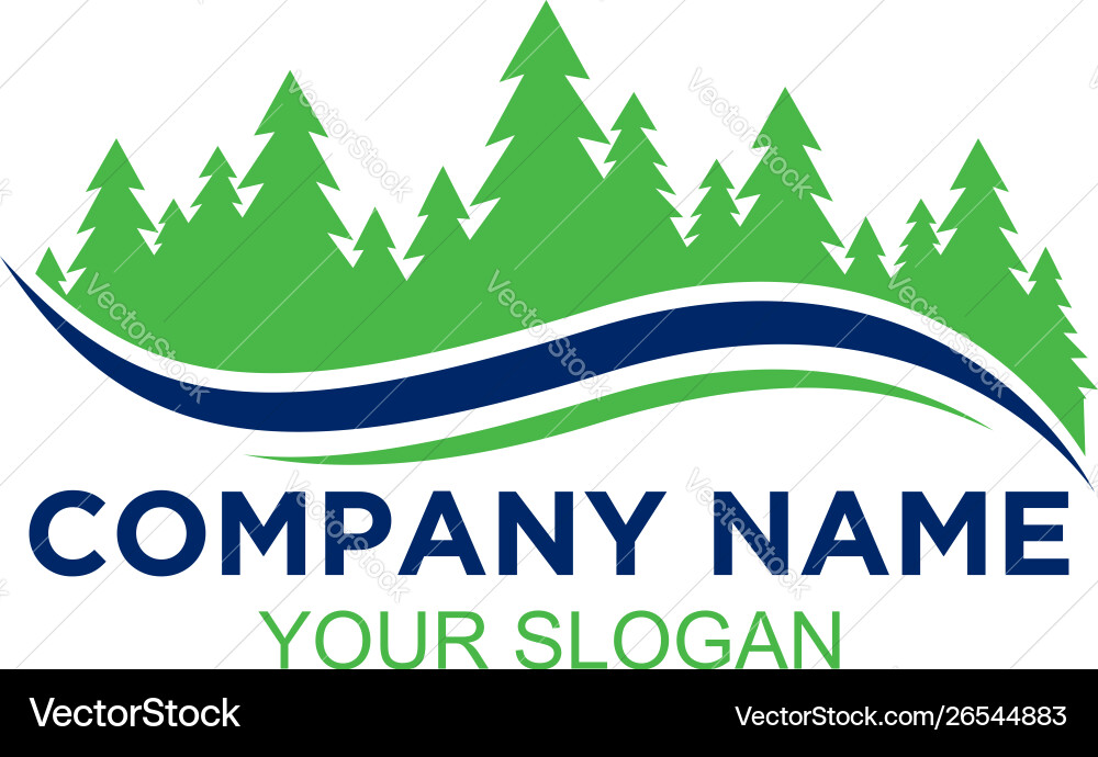 Lawn Care & Greenery Logo Royalty Free Vector Image