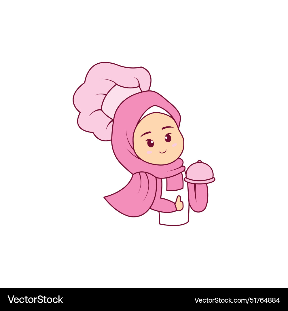 Cute chef cartoon restaurant design Royalty Free Vector