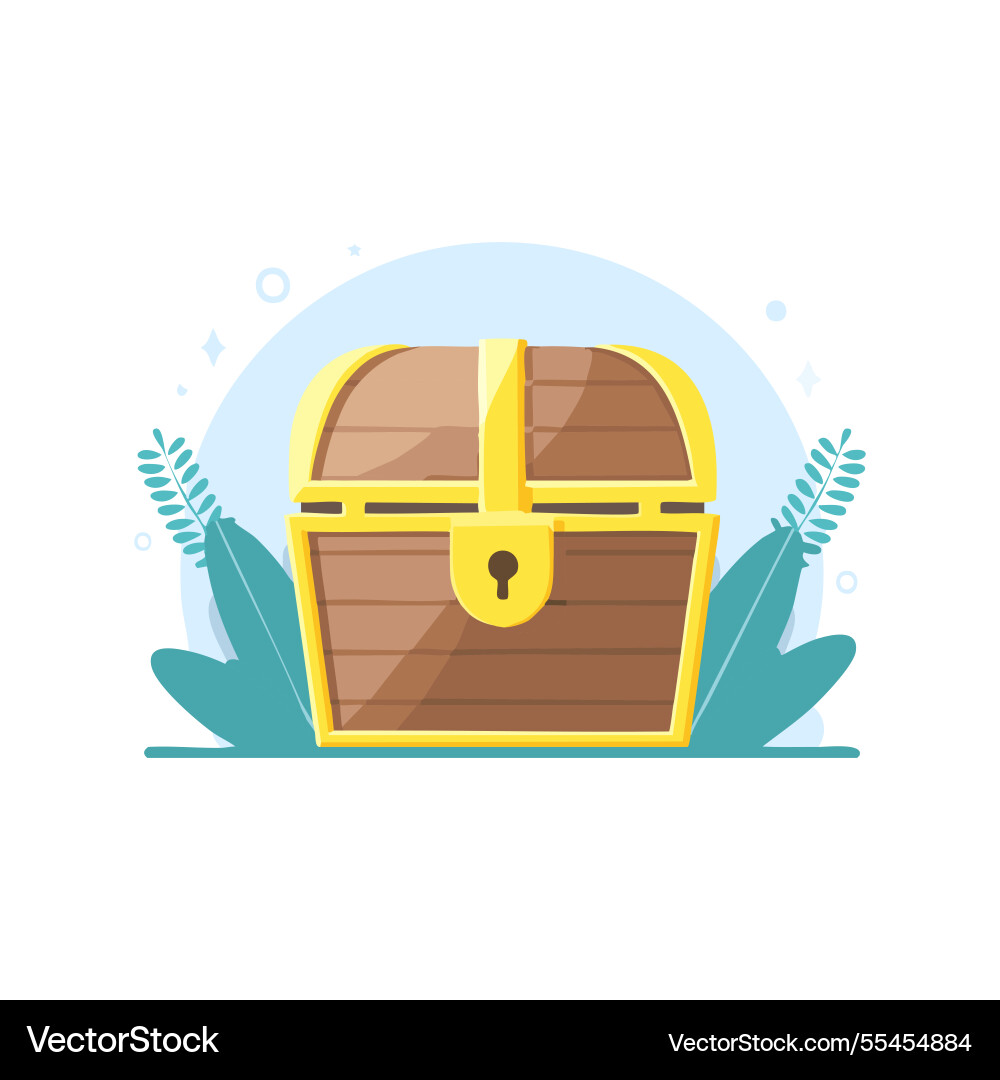 Treasure chest Royalty Free Vector Image - VectorStock