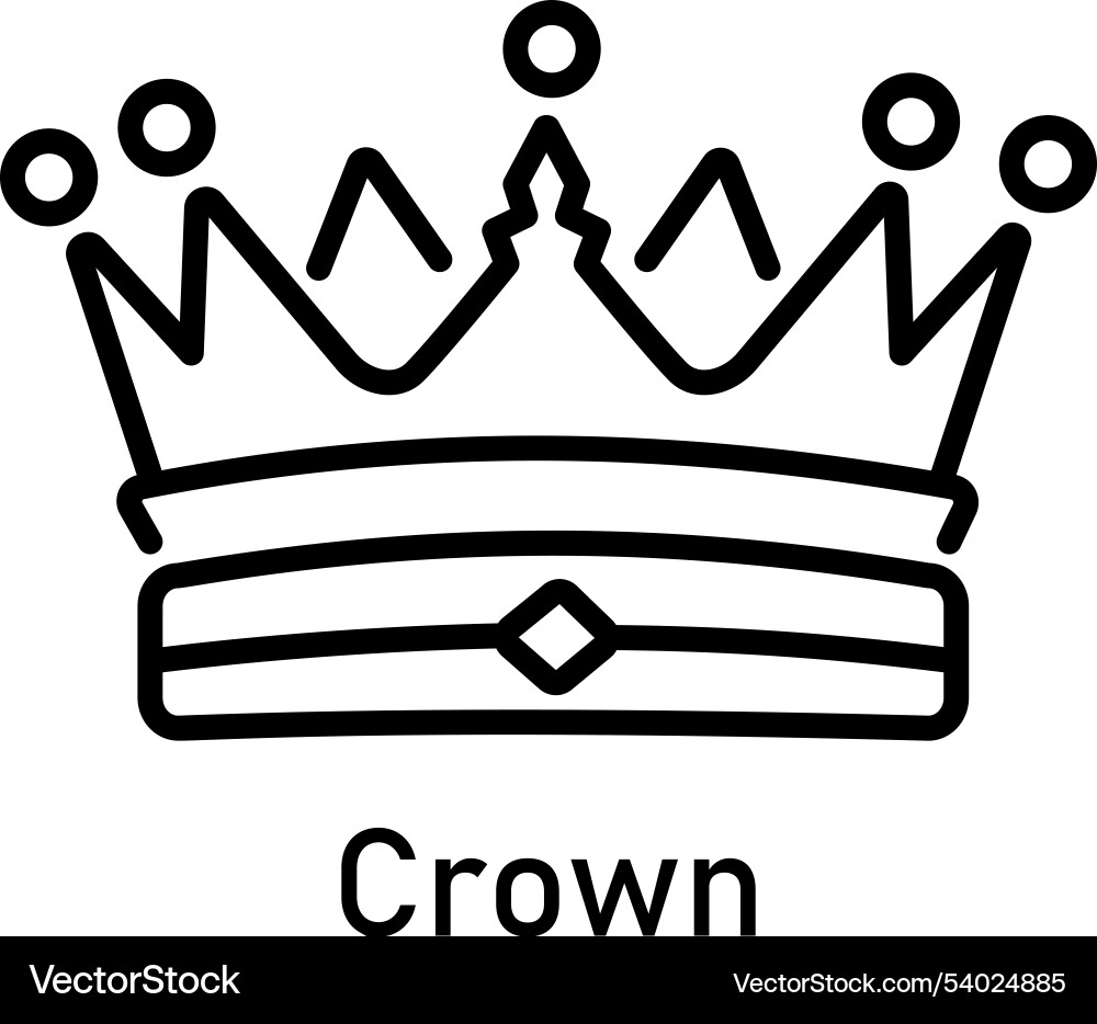 Crown Royalty Free Vector Image - VectorStock