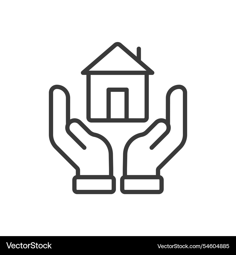 Housekeeping icon in line design Royalty Free Vector Image