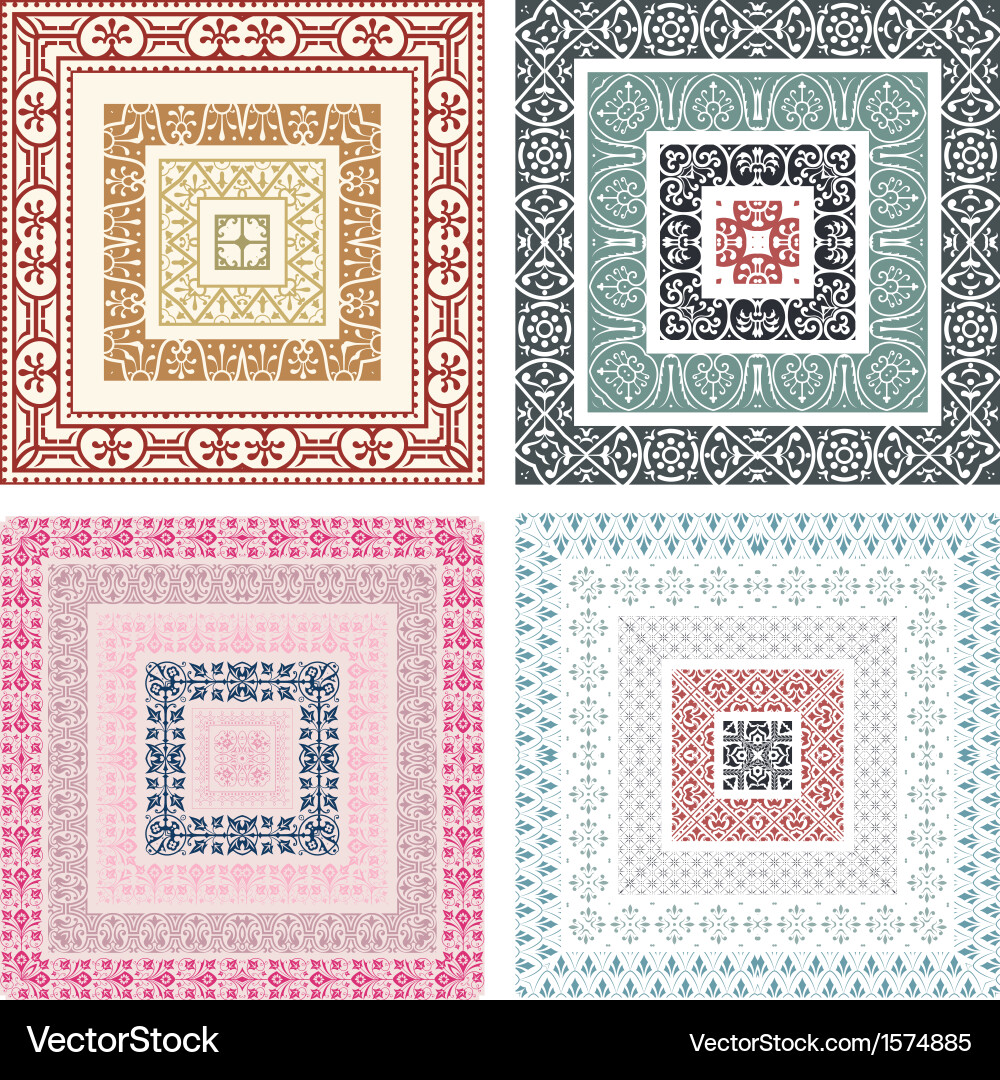 Retro lines set Royalty Free Vector Image - VectorStock