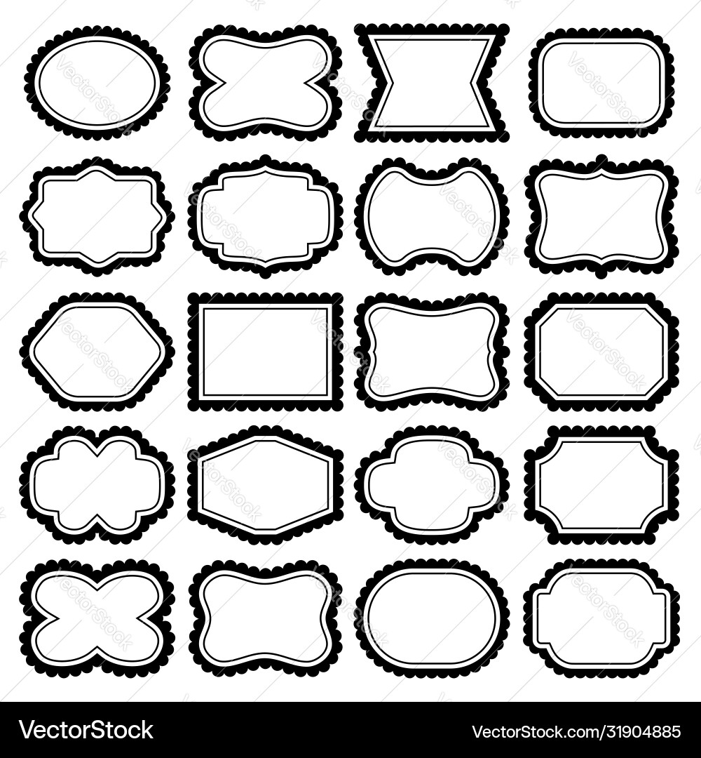 Vintage Frames Collection Royalty Free Vector Image