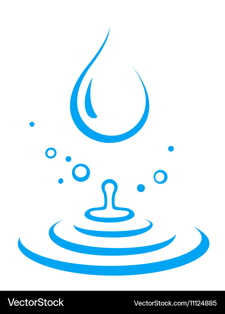 Water Splash Icon Royalty Free Vector Image - VectorStock