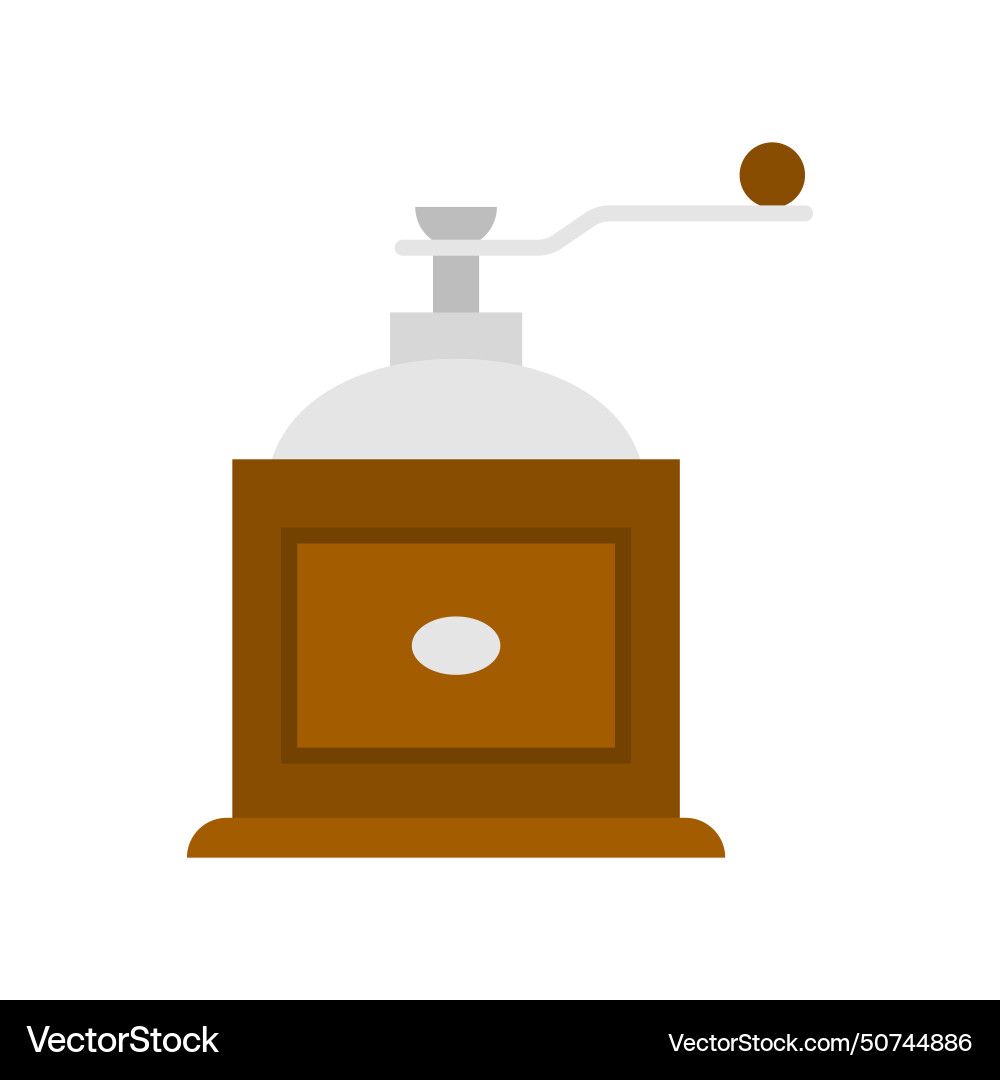 Coffee grinder icon mill manual Royalty Free Vector Image