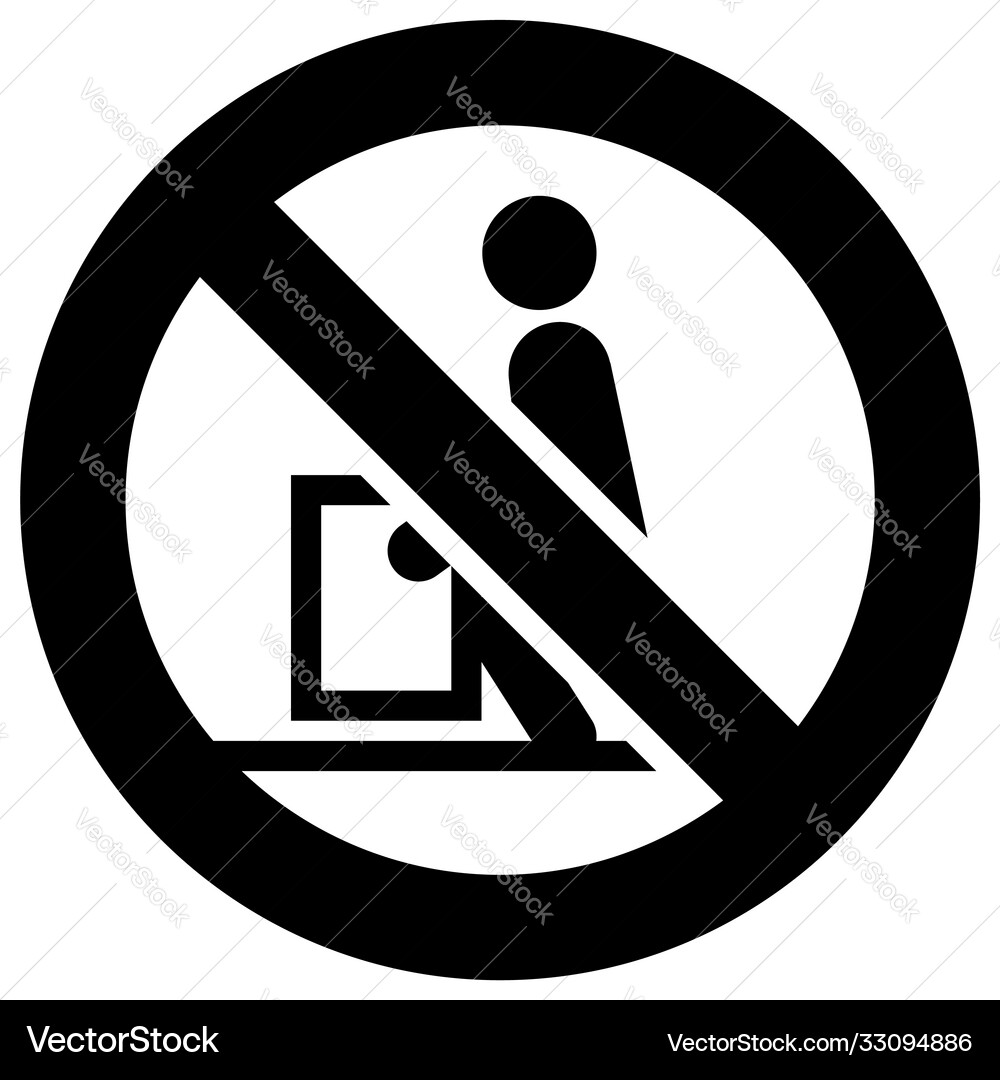 Do Not Lift - Heavy Load Sign Royalty Free Vector Image