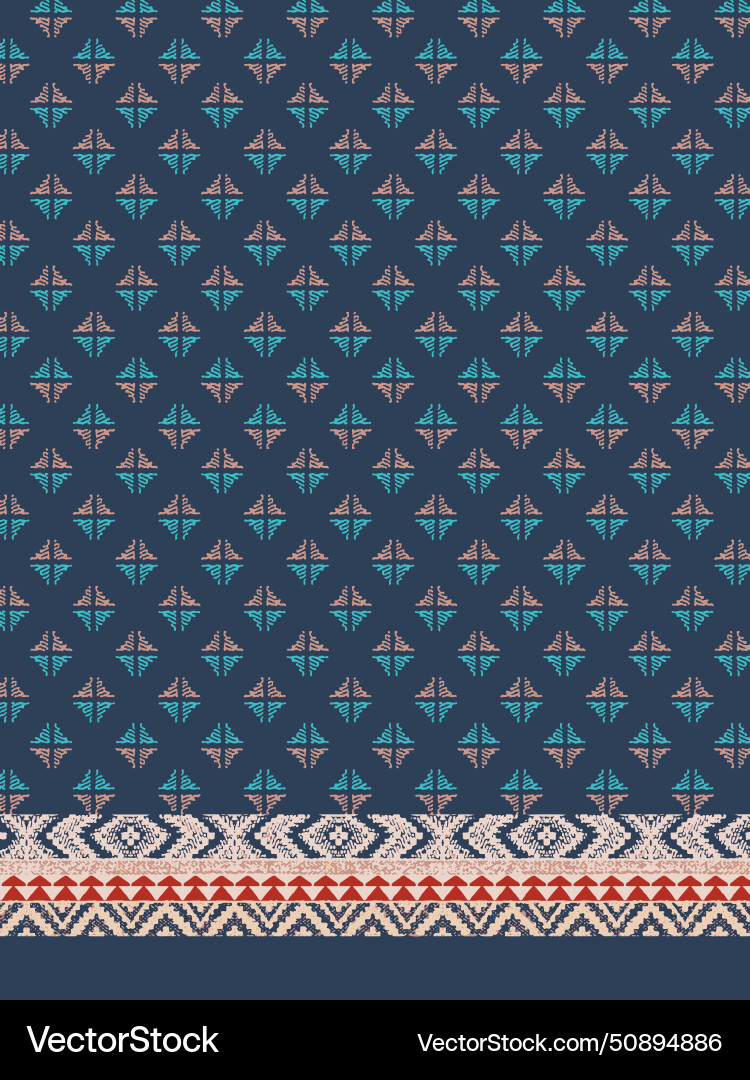 Textile kurti design digital printing Royalty Free Vector