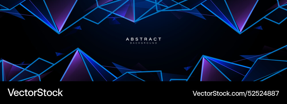 Abstract blue and purple geometric low polygonal Vector Image