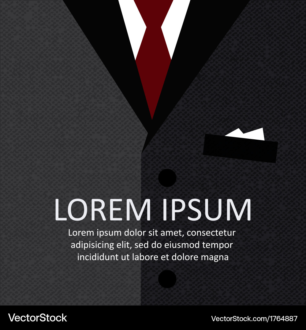 Business suit background Royalty Free Vector Image