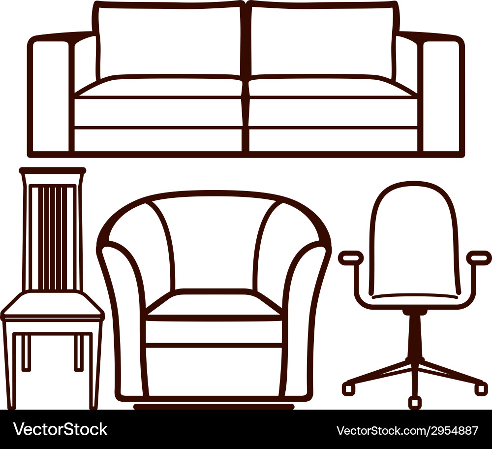 Furniture Royalty Free Vector Image - VectorStock