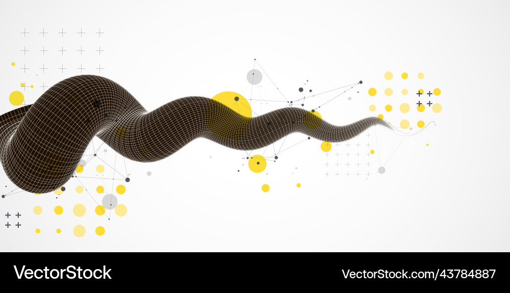 Modern science or technology art background Vector Image