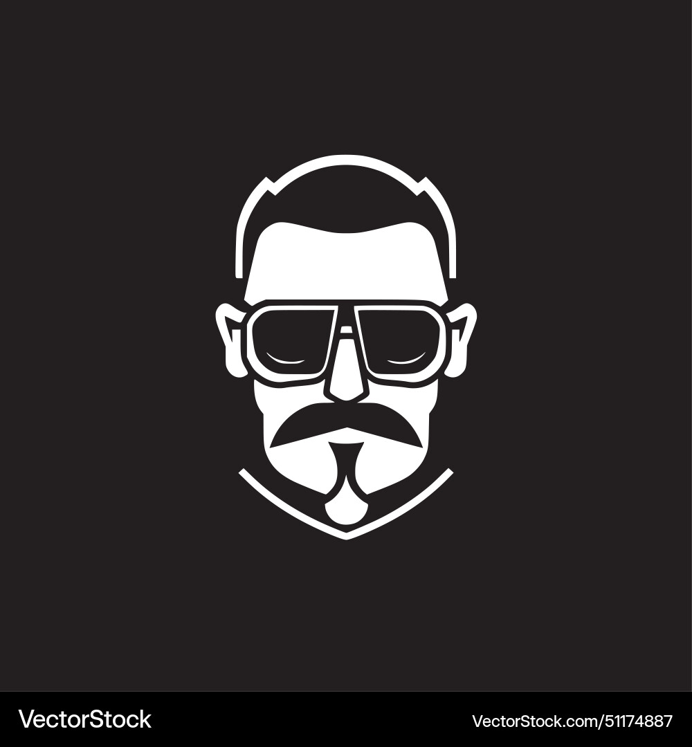 Papa - black and white Royalty Free Vector Image