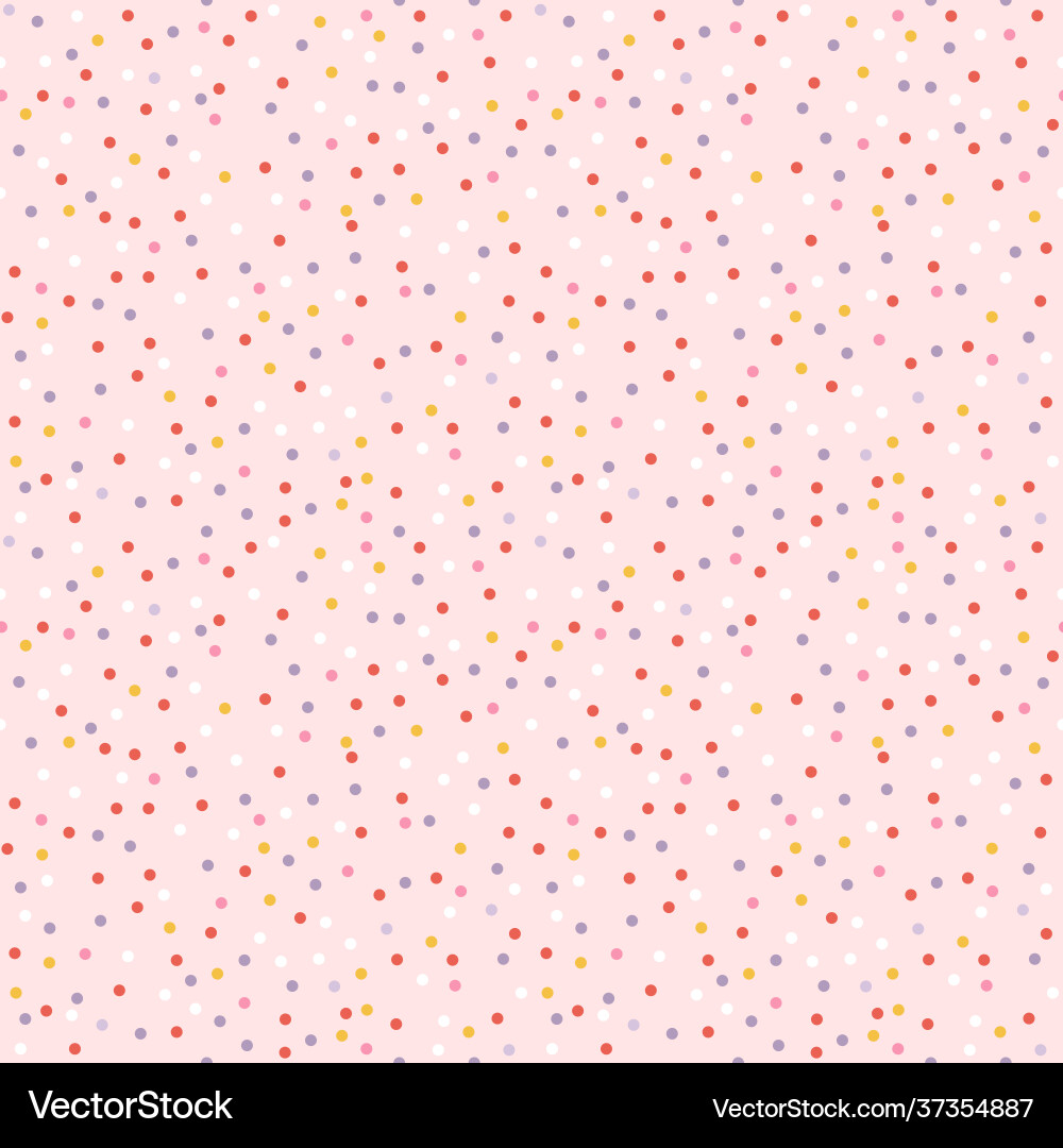 Pink Sugar Sprinkle Pattern Royalty Free Vector Image
