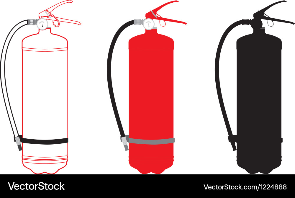 Fire extinguisher Royalty Free Vector Image - VectorStock