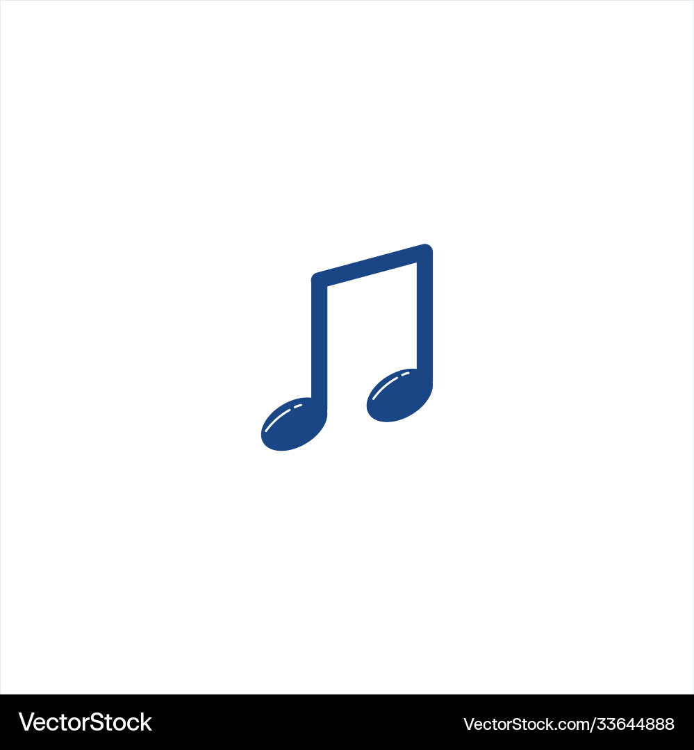 Music note icon template design Royalty Free Vector Image