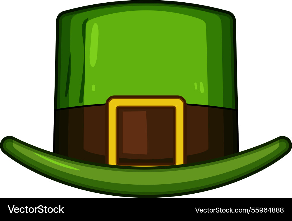 Parade leprechaun green hat cartoon Royalty Free Vector