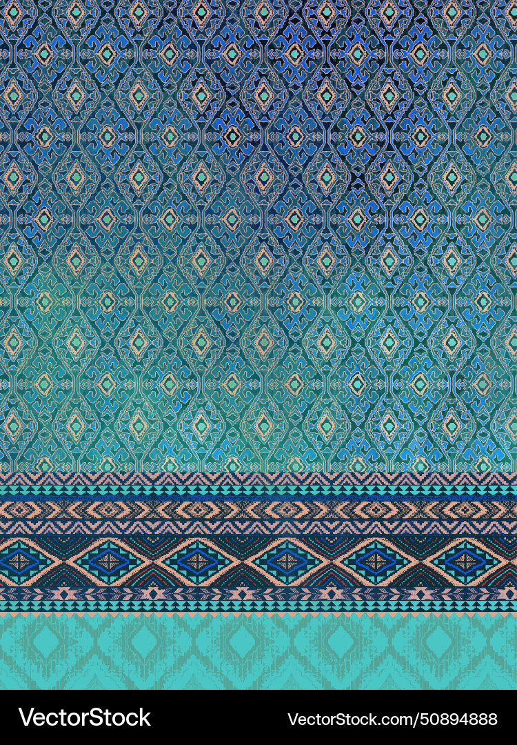 Textile kurti design digital printing design Vector Image