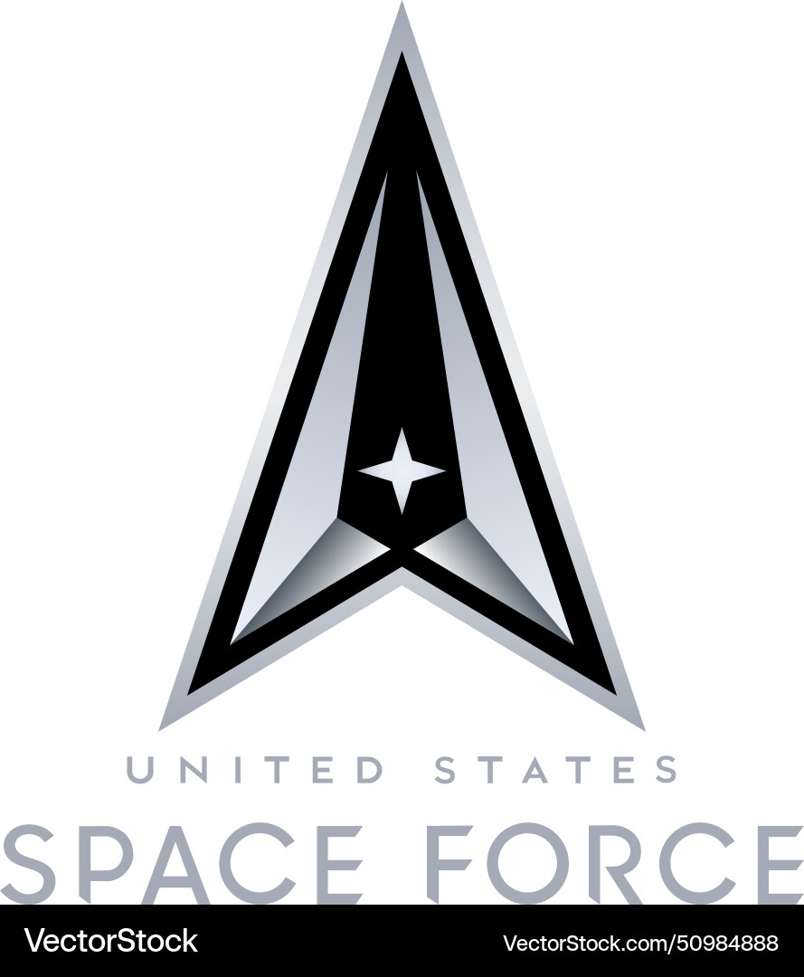 United States Space Force Delta Symbol Royalty Free Vector