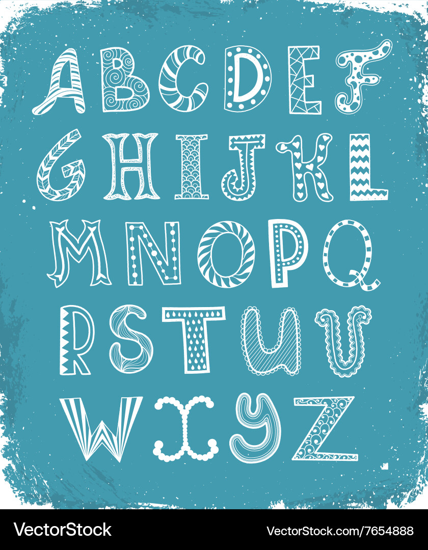 Zentangle Letter Vector Images (13)