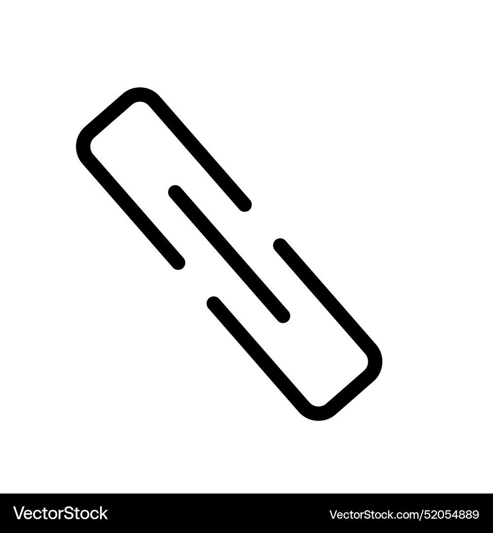 Chain link icon for security measures metal Vector Image