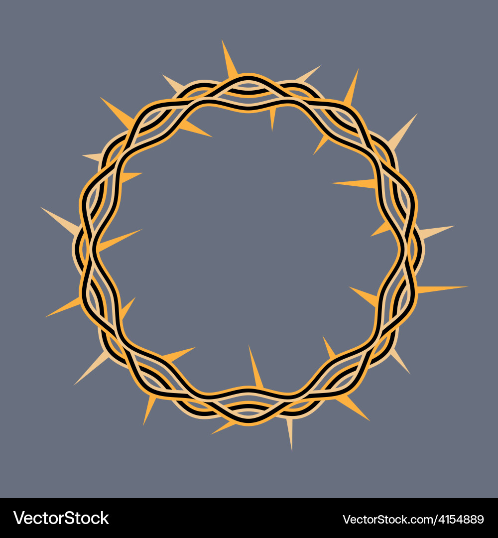 Crown of thorns icon Royalty Free Vector Image