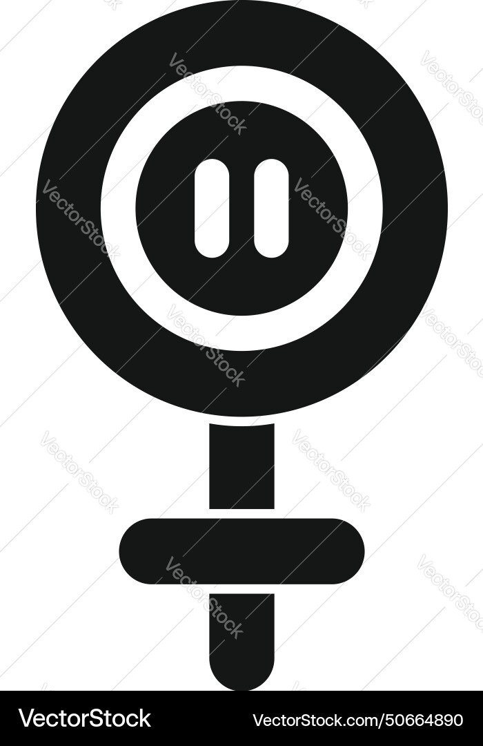 Menopause icon simple age cycle balance Royalty Free Vector