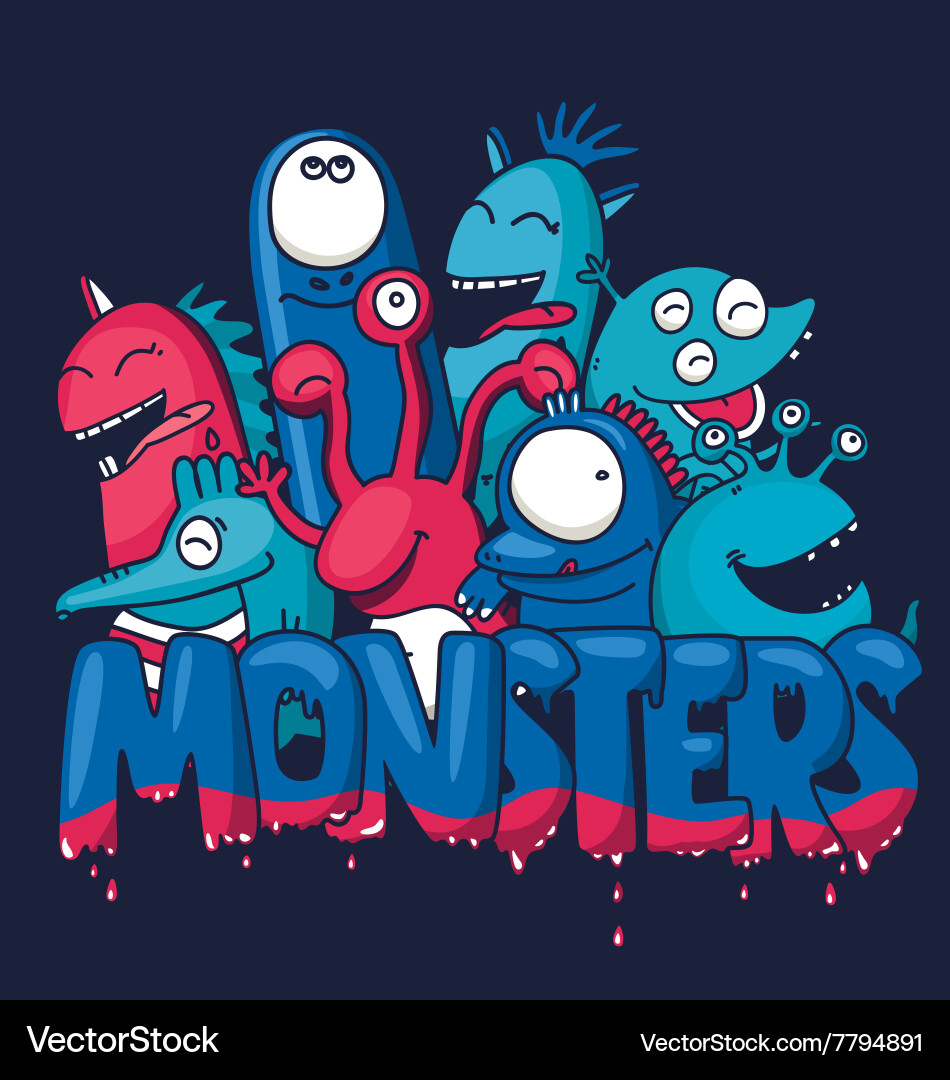 Monsters Royalty Free Vector Image - VectorStock