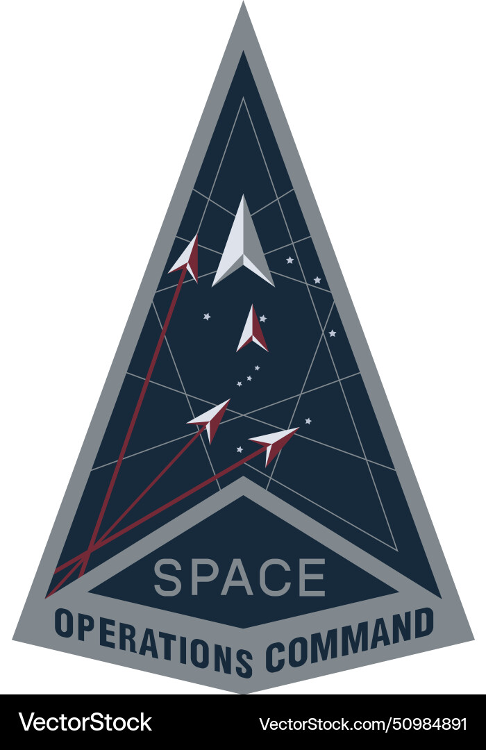 Patch of the united states space force space Vector Image