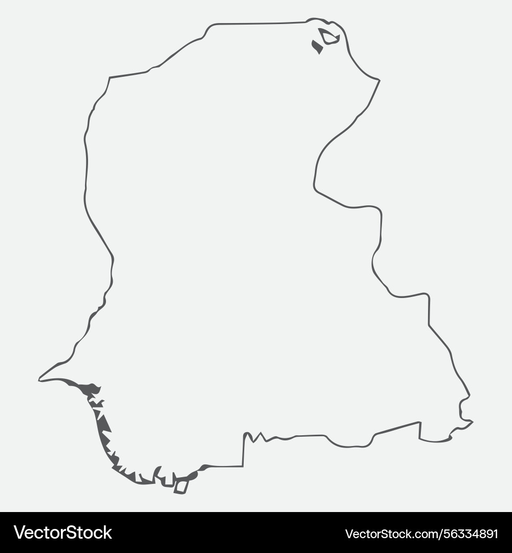 Sindh Province Map - Pakistan Royalty Free Vector Image