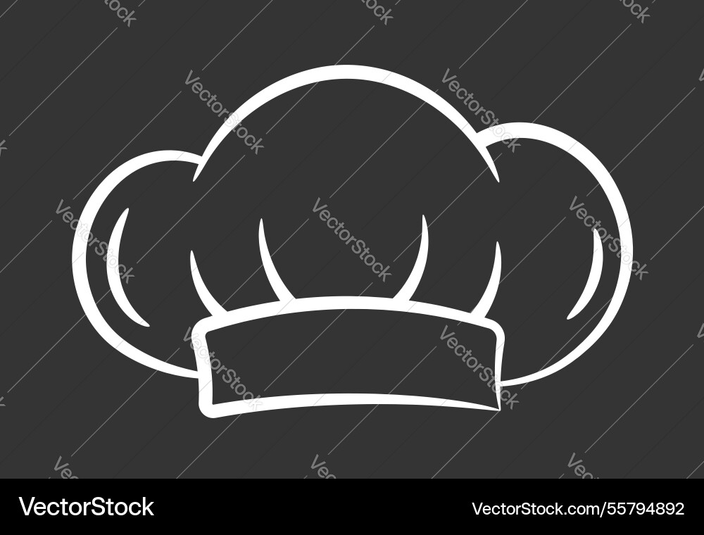 Chef cap Royalty Free Vector Image - VectorStock