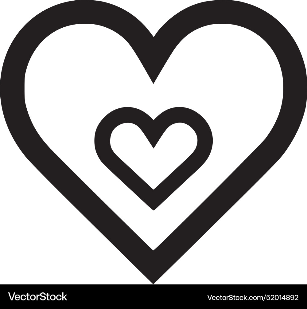 Heart - high quality logo ideal for t-shirt Vector Image