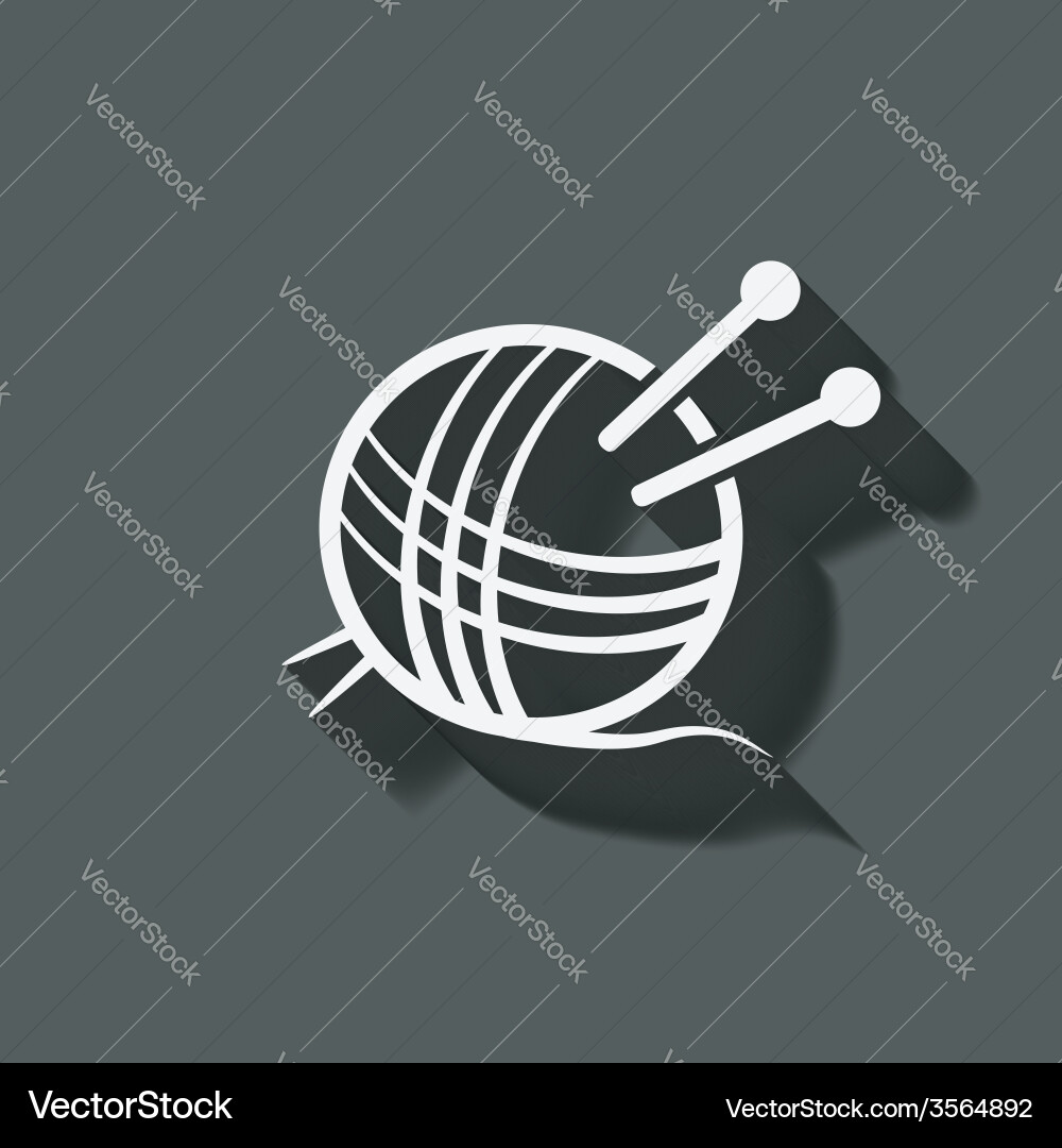 Knitting symbol Royalty Free Vector Image - VectorStock