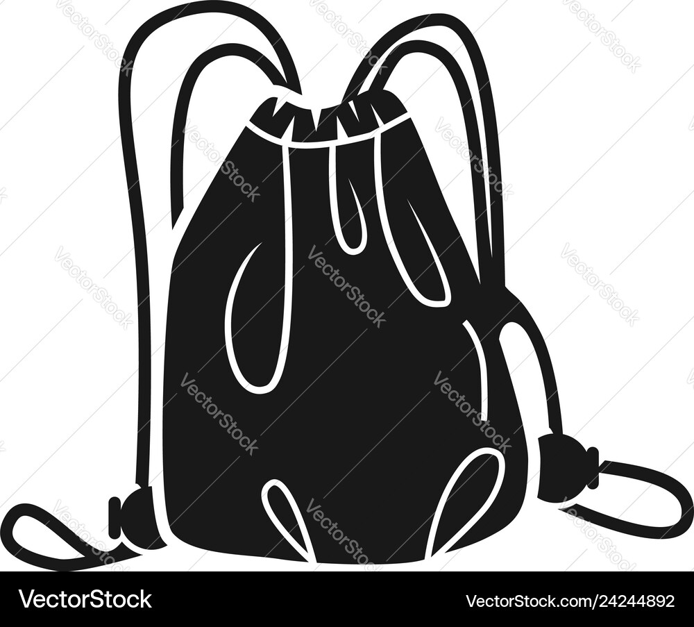 Simple Backpack Icon Royalty Free Vector Image