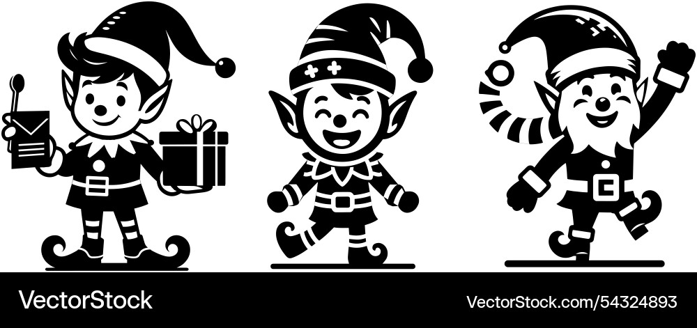 Christmas elf Royalty Free Vector Image - VectorStock