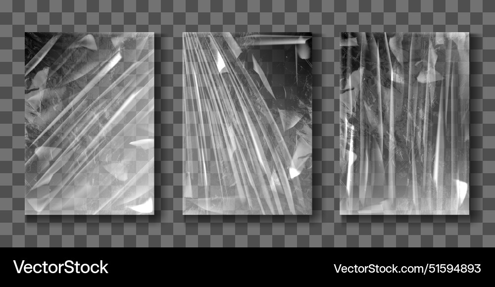 Cover polyethylene packaging overlay texture Vector Image