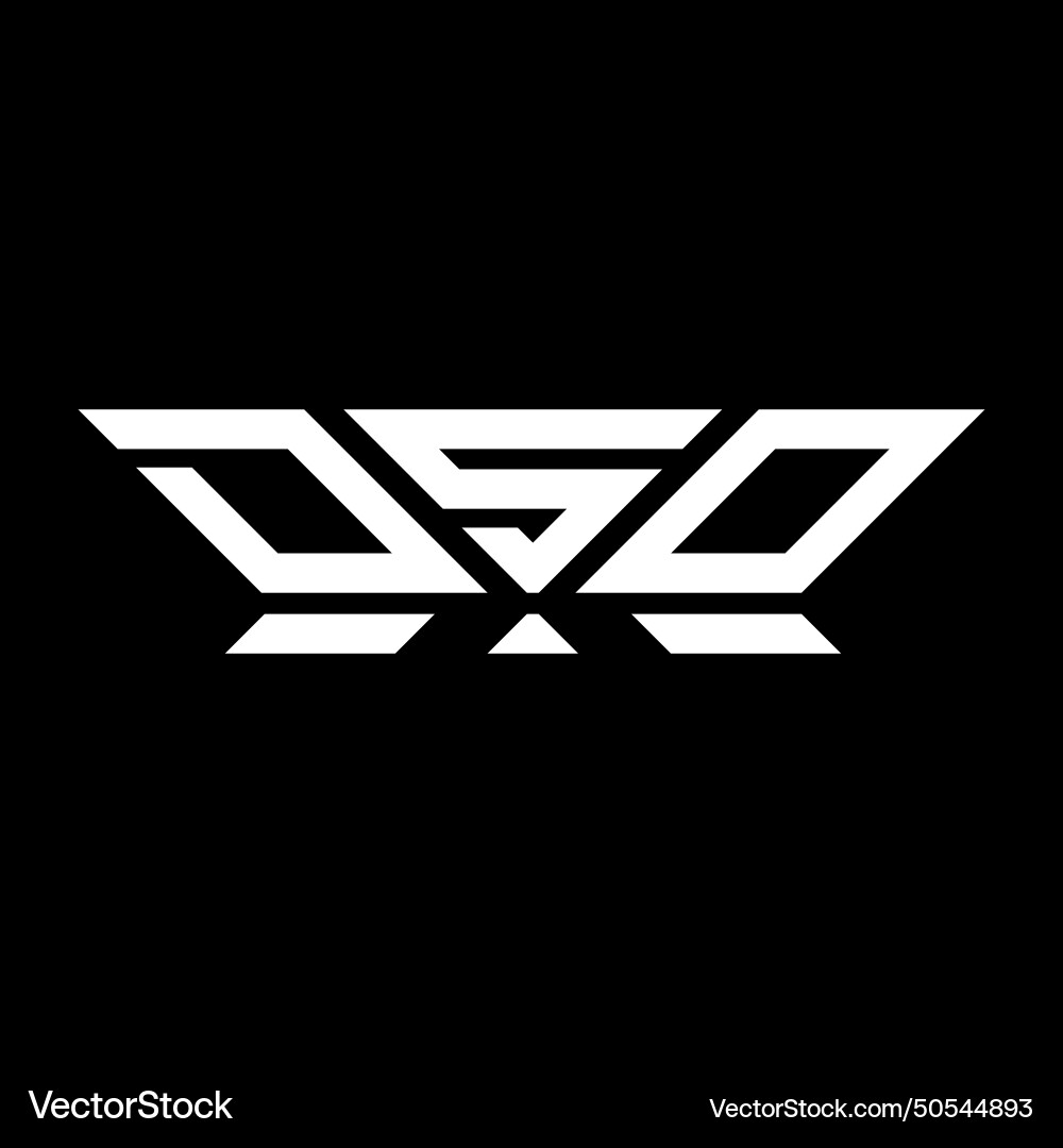 Dso letter logo design simple and modern Vector Image