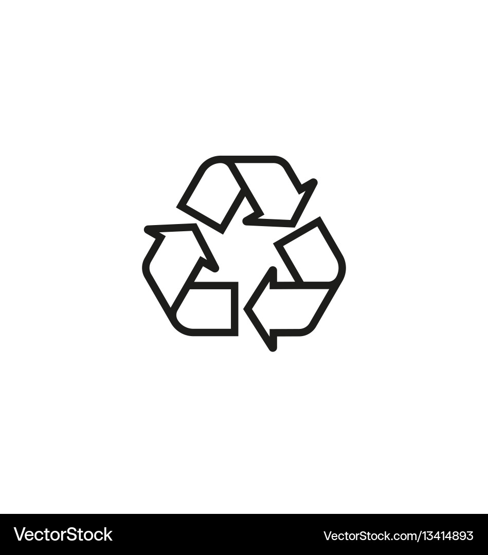 Recycling Mobius Loop Symbol Royalty Free Vector Image