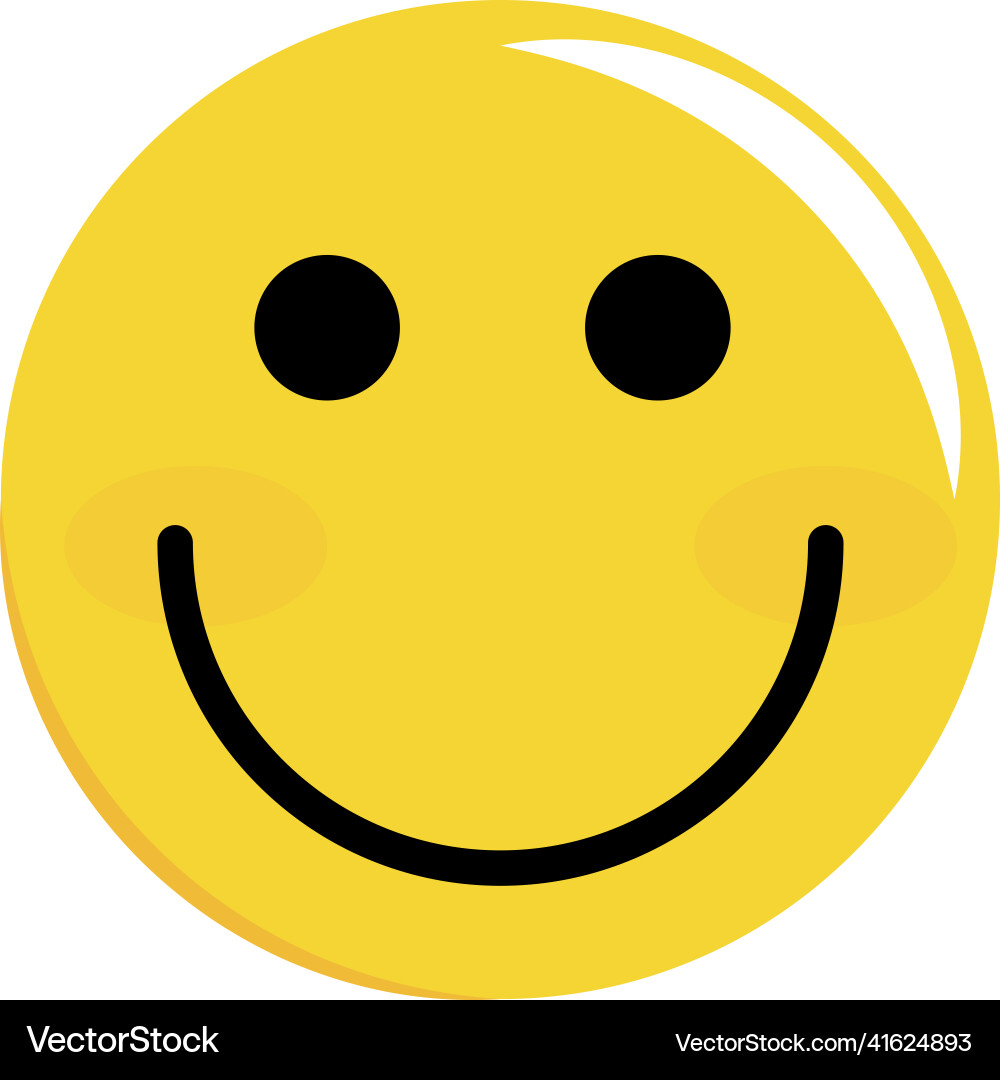 Yellow Smiley Emoji - Retro Style Royalty Free Vector Image