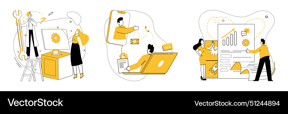 Team collaboration together success unfolds Vector Image