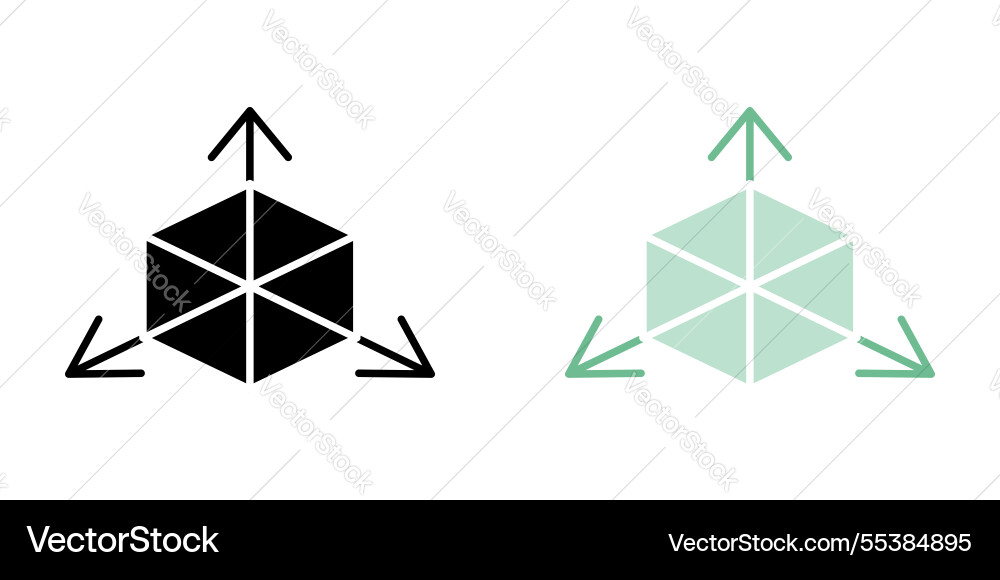 Bim icons pack in black and colored version Vector Image