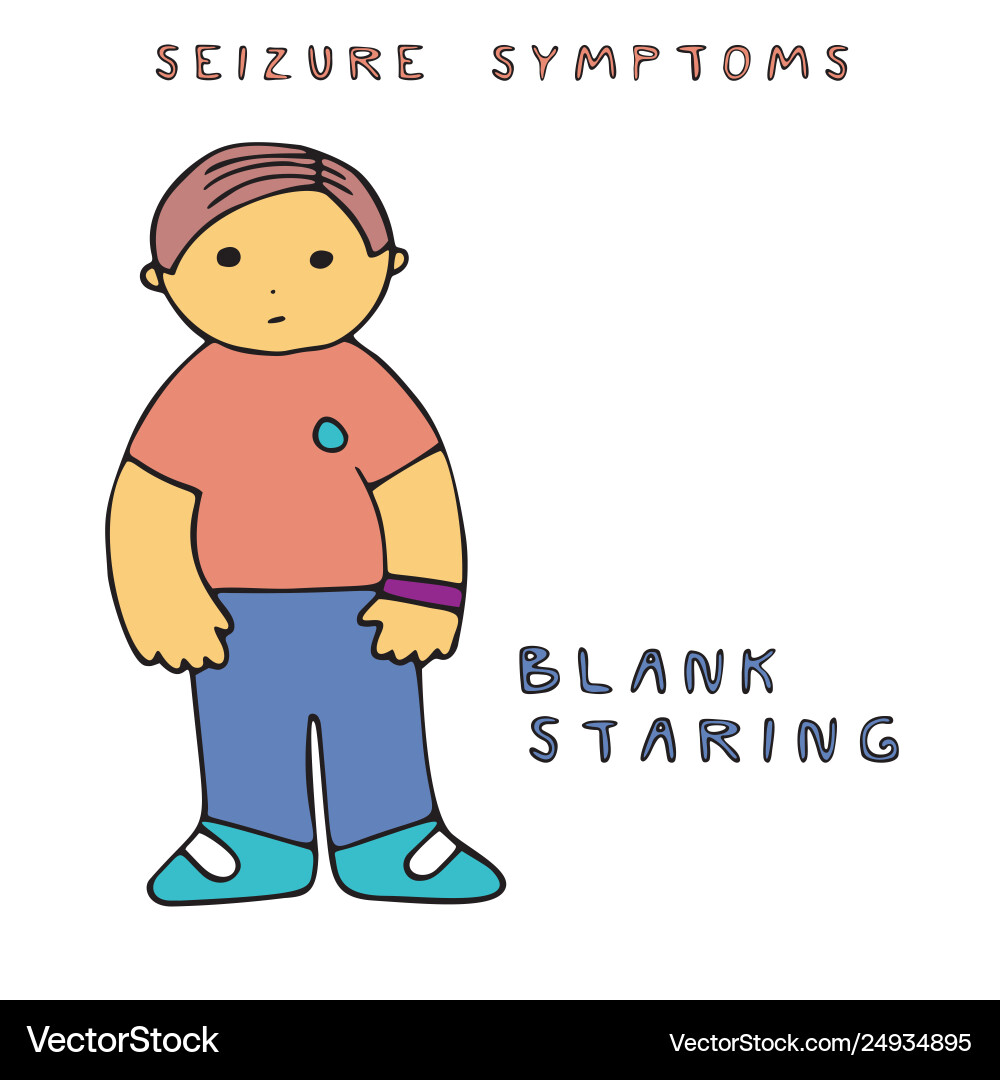 Epilepsie Anfall Symptome Lizenzfreies Vektorbild