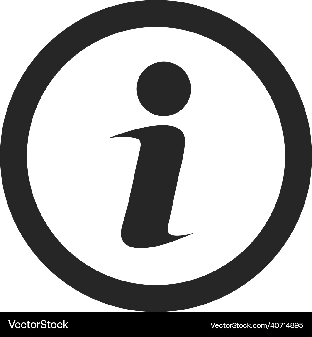 Information icon inform service symbol knowledge Vector Image