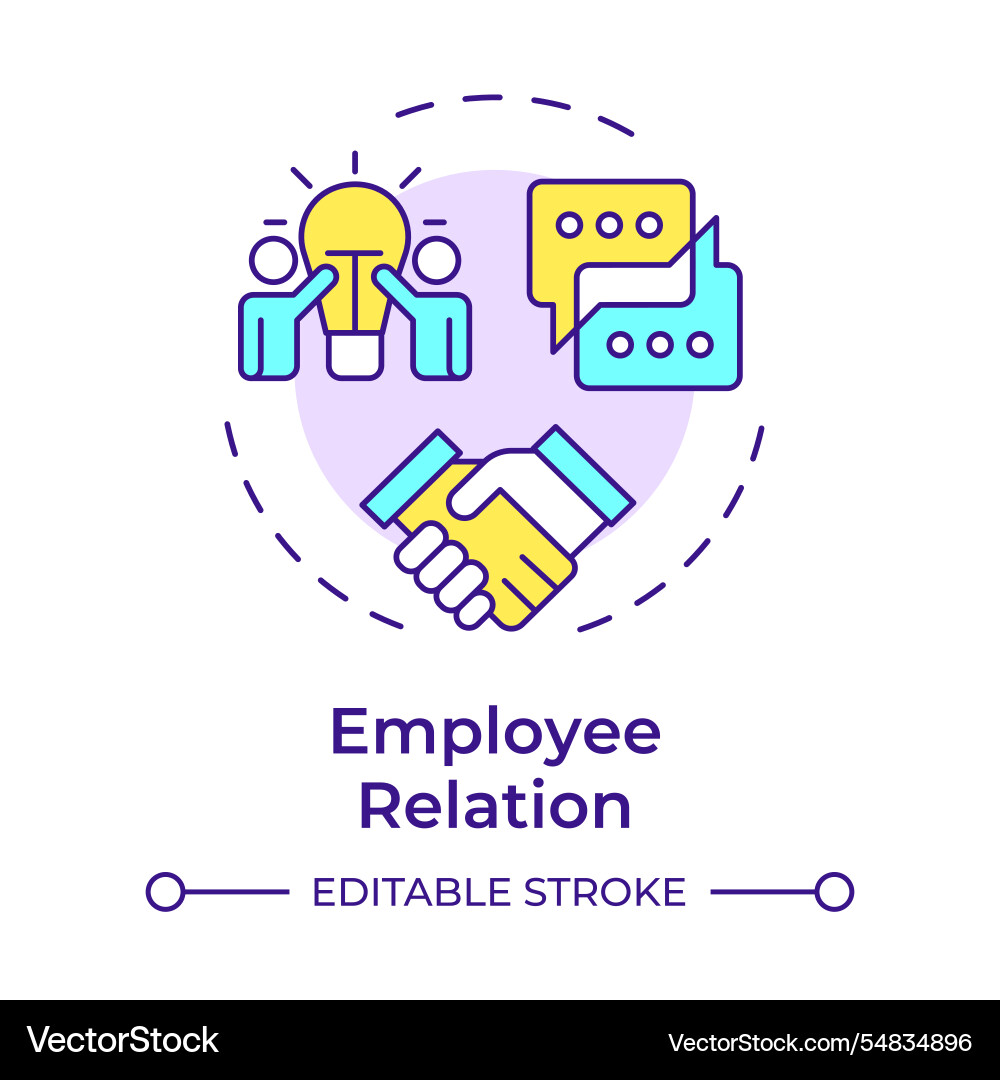 Absence Management Multi-Farb-Konzept-Symbol Vektorbild