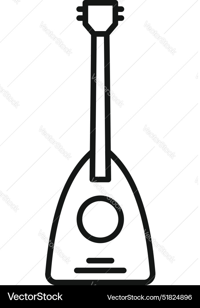 Balalaika russian folk string musical instrument Vector Image