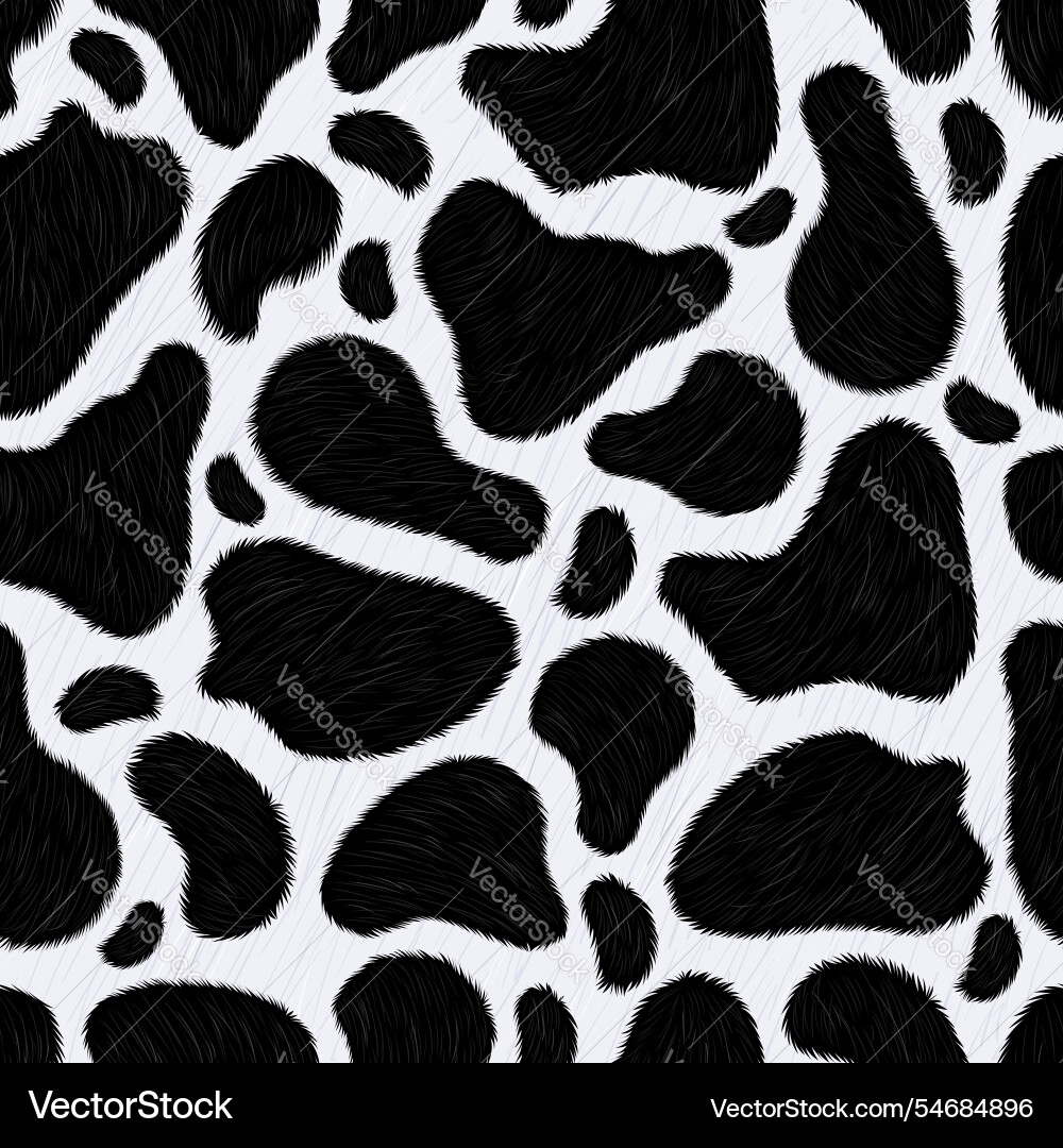 Hand drawn seamless pattern of cow skin print Vector Image