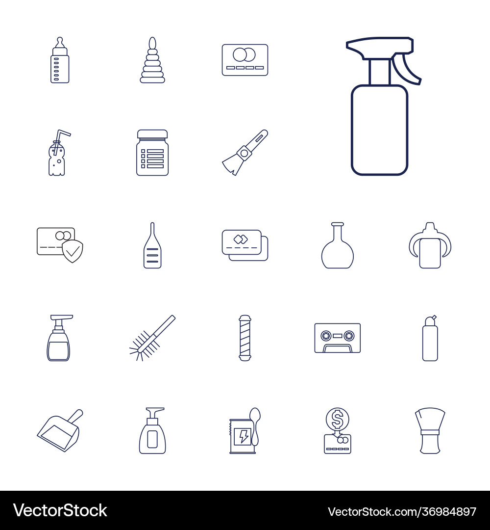 22 plastic icons Royalty Free Vector Image - VectorStock