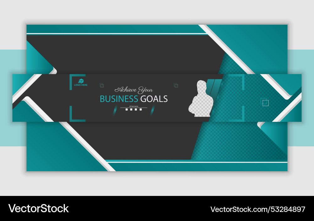 Professional youtube channel banner design Vector Image